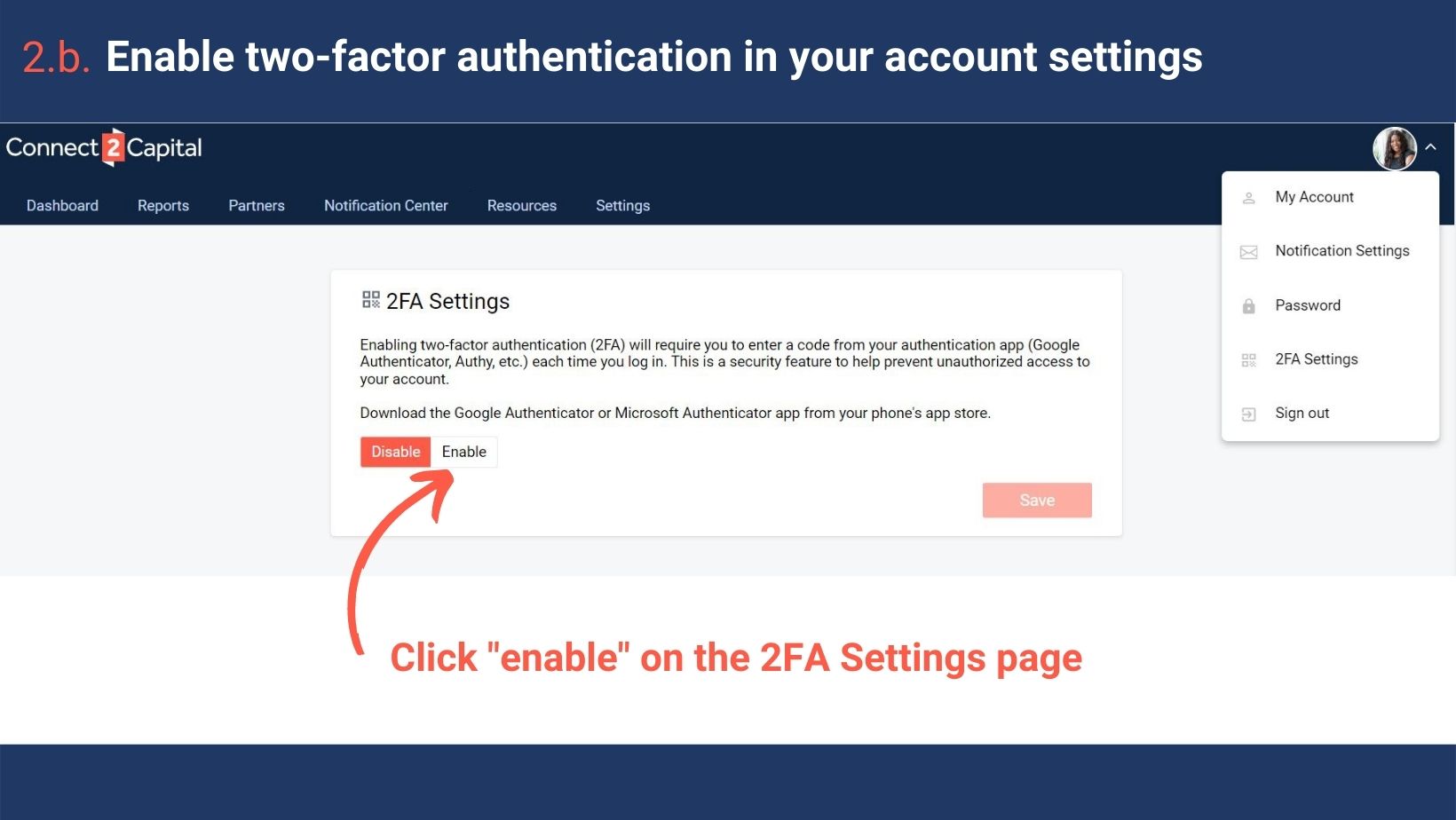 2FA | Connect2Capital